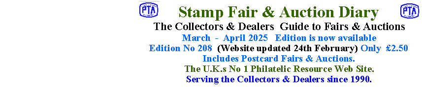 Stamp Fair and Auction Diary